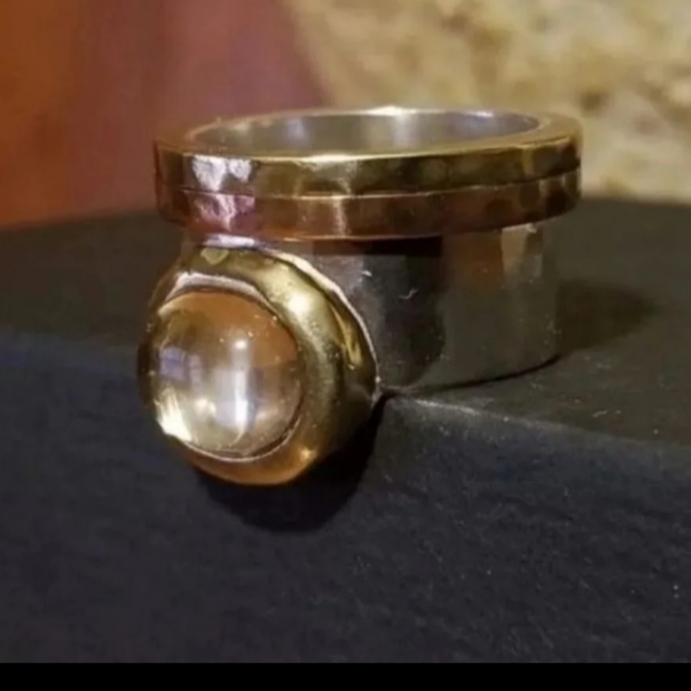 Silpada Sterling Silver & Citrine Ring - Gem